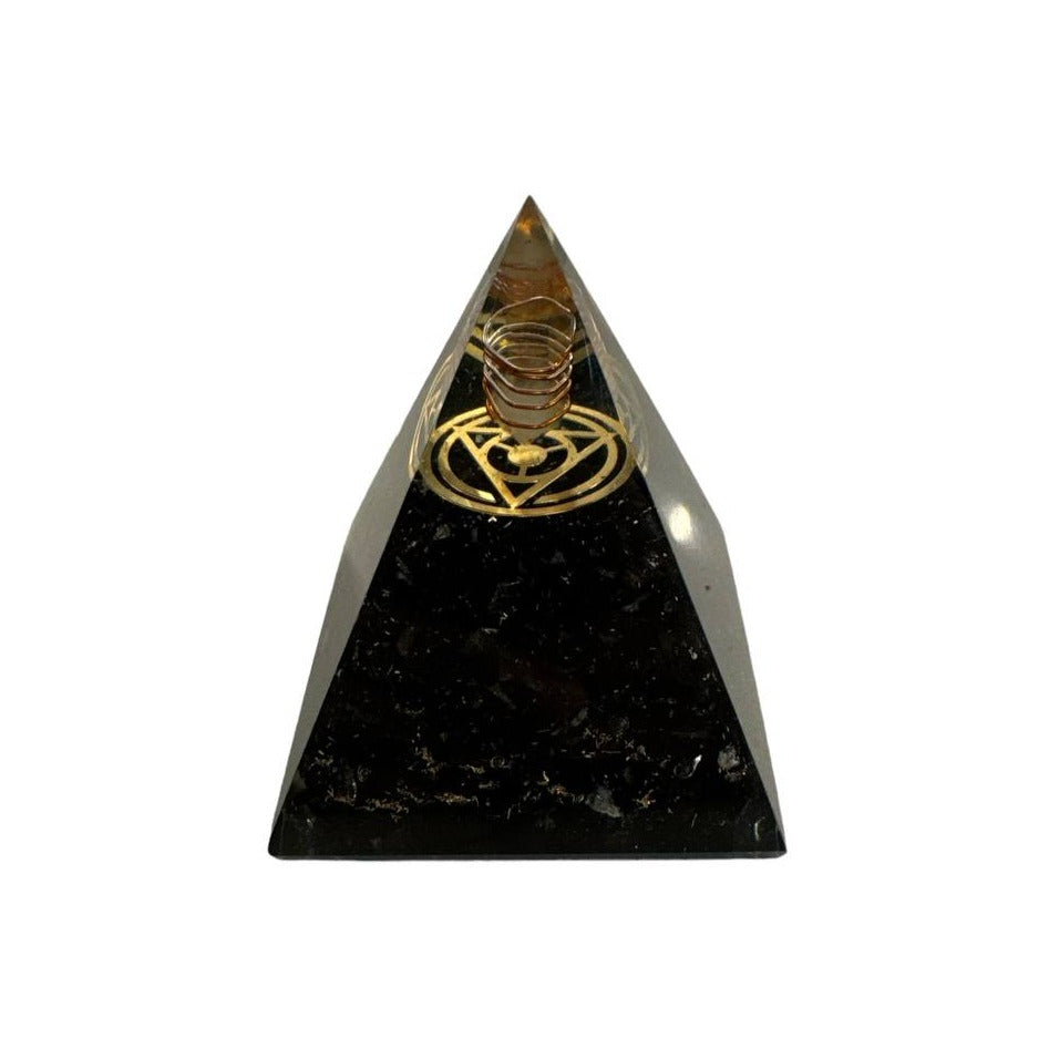 Alchemy Black Tourmaline Orgonite Pyramid